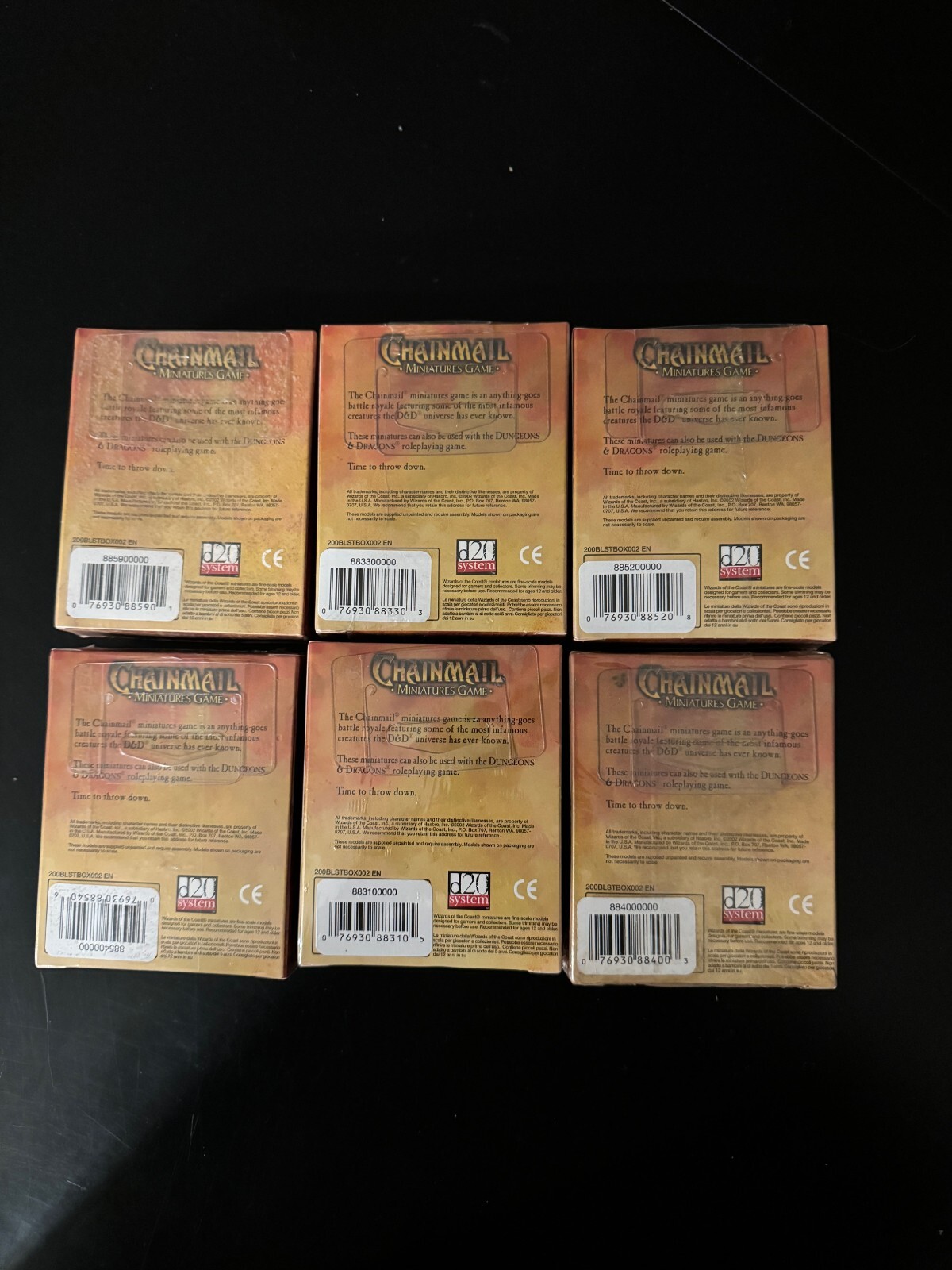 ChainMail Miniatures Game lot of 6 NIS SW Oryugh Drow Warrior Orc ...