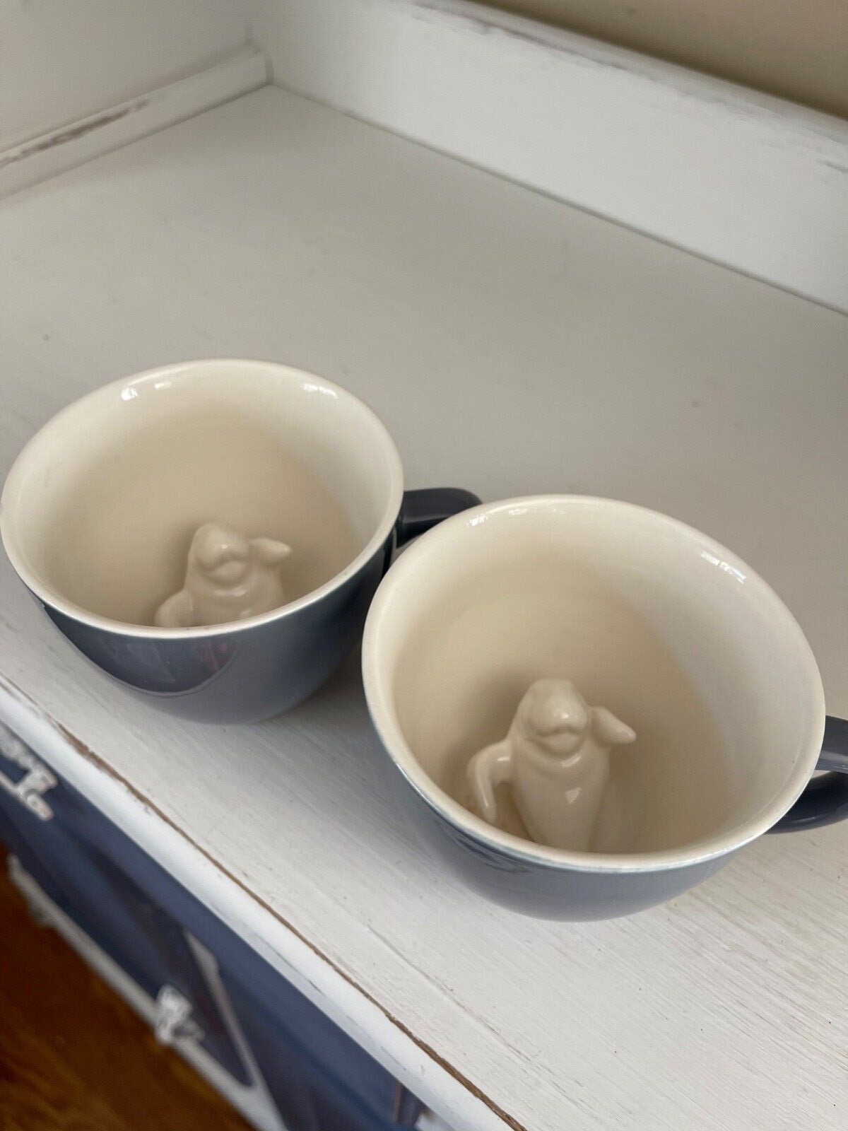 CREATURE CUPS manatee ceramic cup coffee mug tea cup set of 2 wedgewood ...