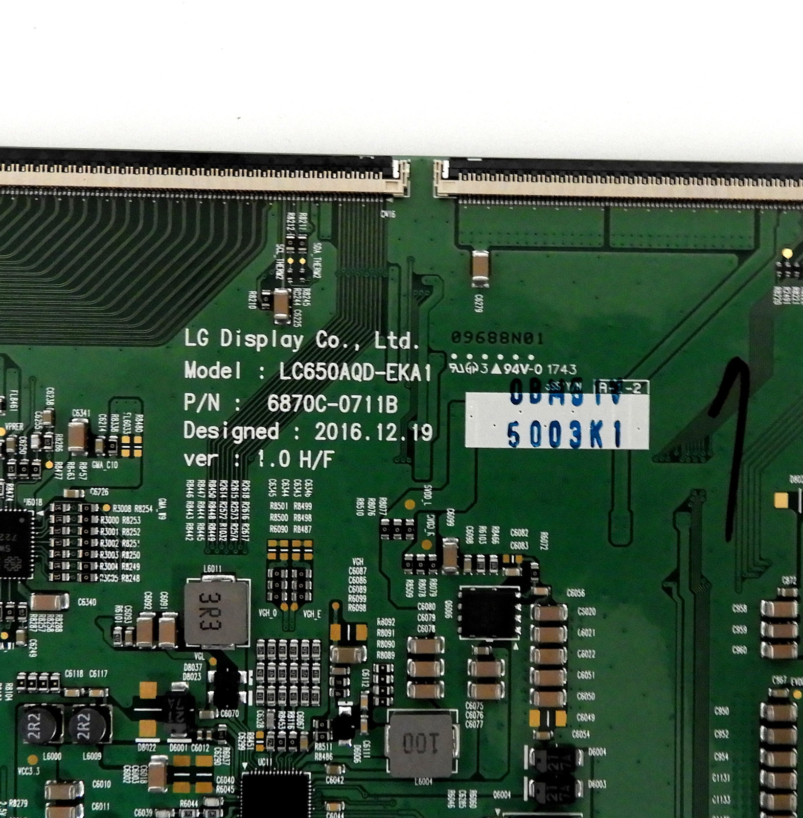 LG OLED55B7A-U, OLED55B7P-U T-Con Board 6871L-5003K (6871L-5003B, 6870C ...
