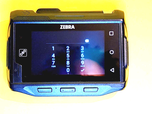 *TURNS ON* ZEBRA WT6000 WT60A0-TS0LEWR MOBILE COMPUTER ANDROID HANDHELD ...