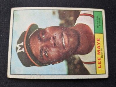 1961 Topps Baseball Card # 84 Lee Maye - Milwaukee Braves (GD) | eBay