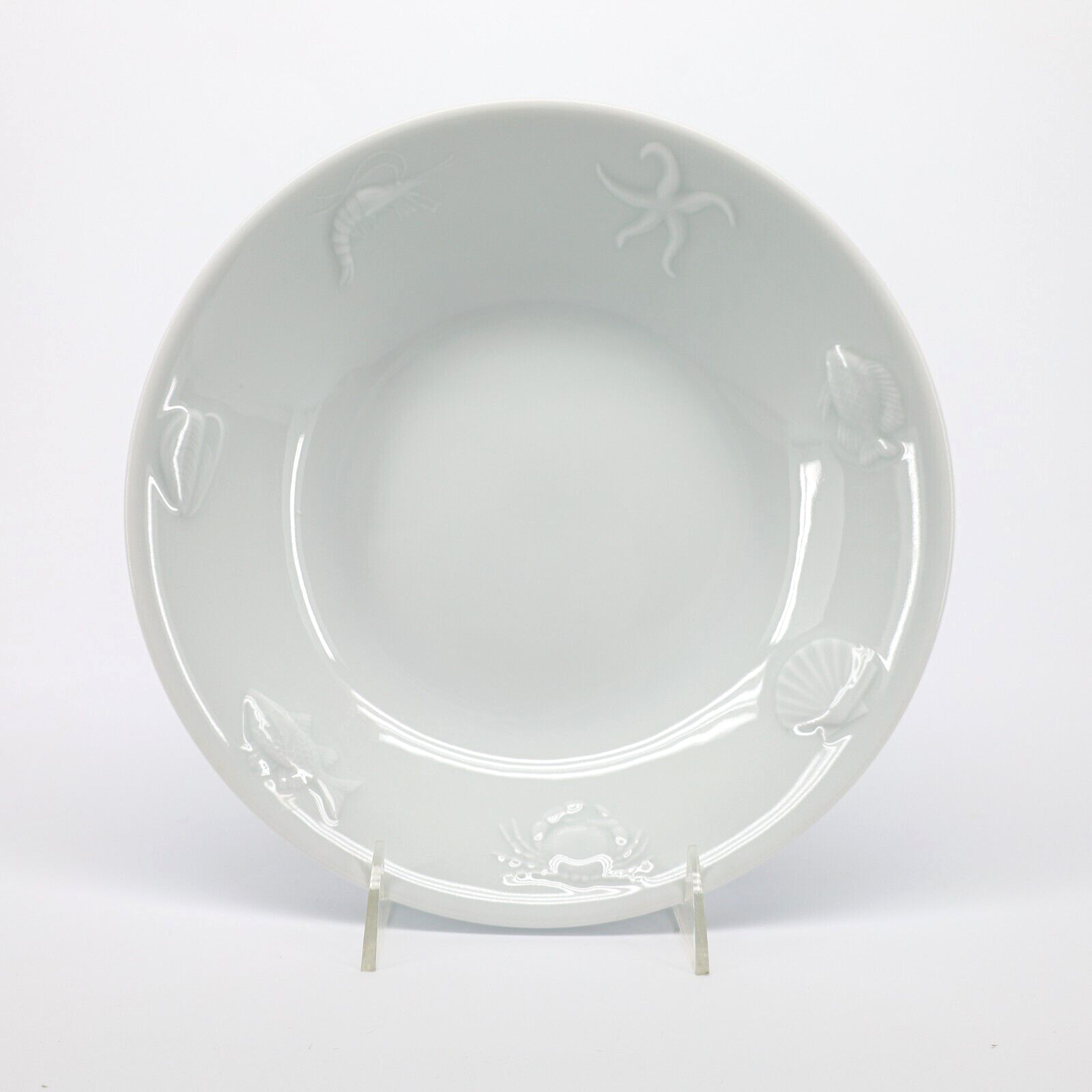 Ocean by Apilco White Porcelain 11.75" Large Dinner Plate | eBay