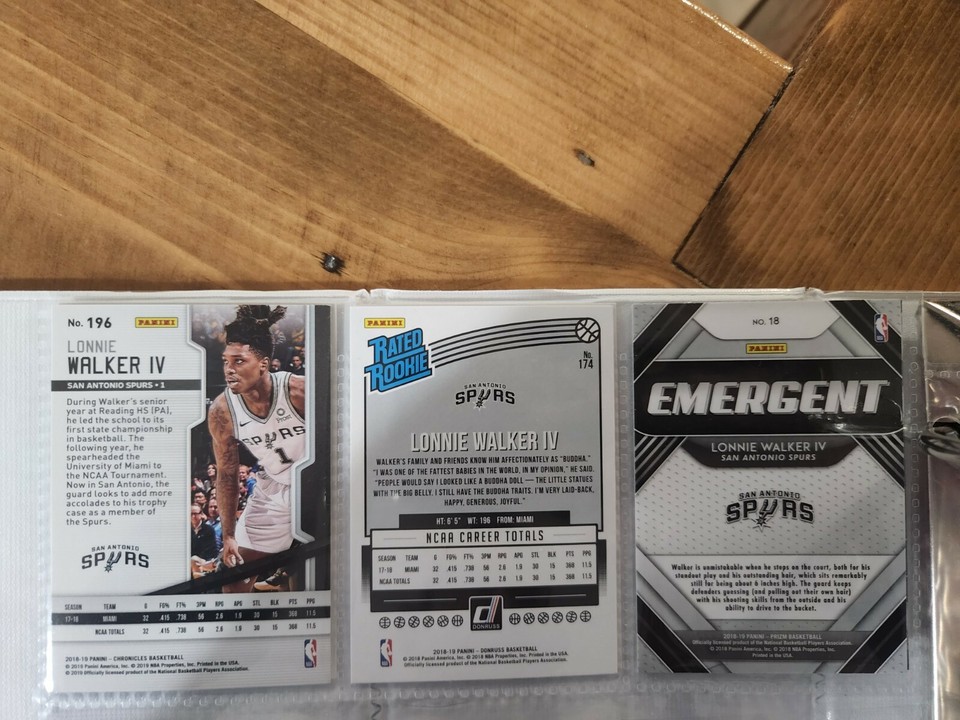 Lonnie Walker IV Rookies - San Antonio Spurs - 3 Card Lot | eBay
