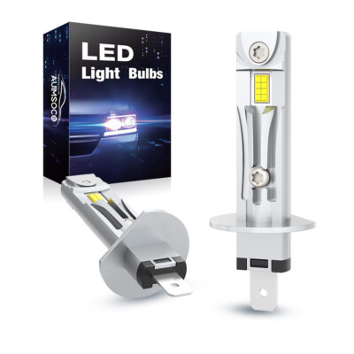 2x Super Bright H1 LED Headlight Kit High Low Beam Fog Driving Bulbs ...
