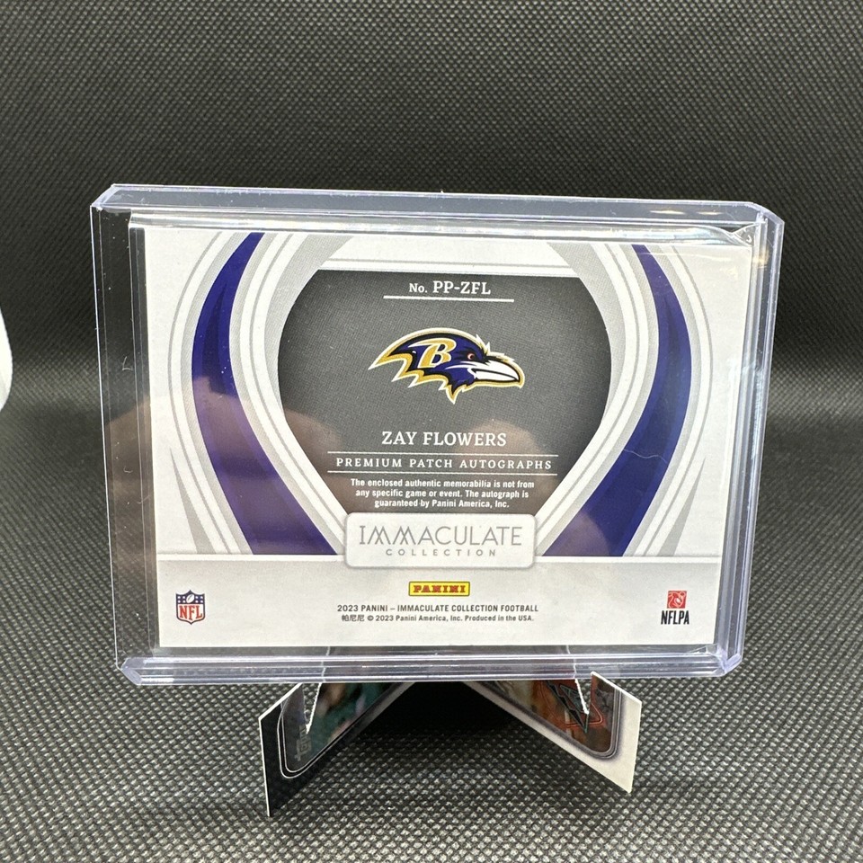 2023 panini immaculate Football Zay Flower RPA On Card Auto /99 pp-zfl ...