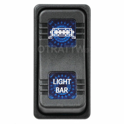 OTRATTW Carling Tech Contura X Rocker Switch, Polaris, LIGHT BAR, BLUE ...