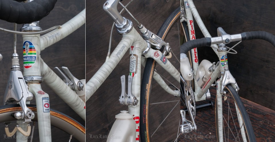 Vintage Pinarello ProLogo TT ROAD BIKE Campagnolo C Record Delta Brakes ...