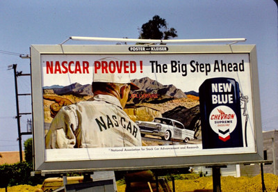 1958 35mm Slide~KODACHROME STANDARD OIL COMPANY "NASCAR PROVED ...