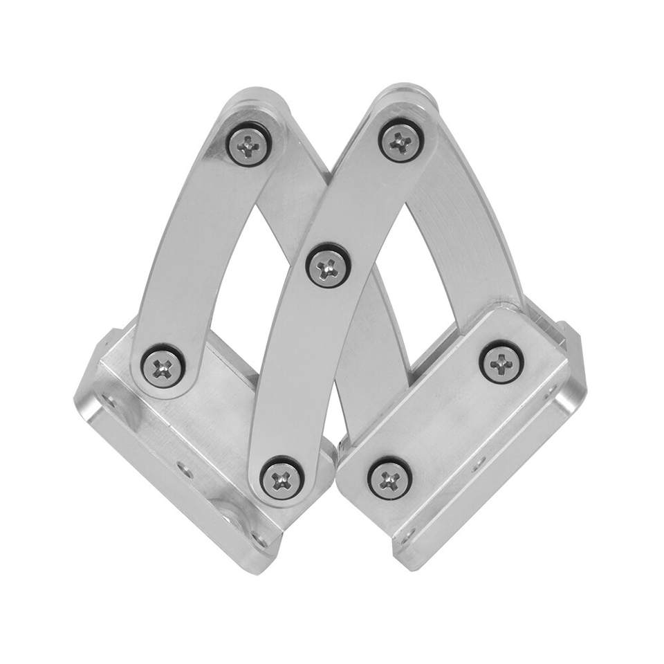 Hidden Scissor Hinge Aluminum-Large-Base Bracket Screws Bushings ...