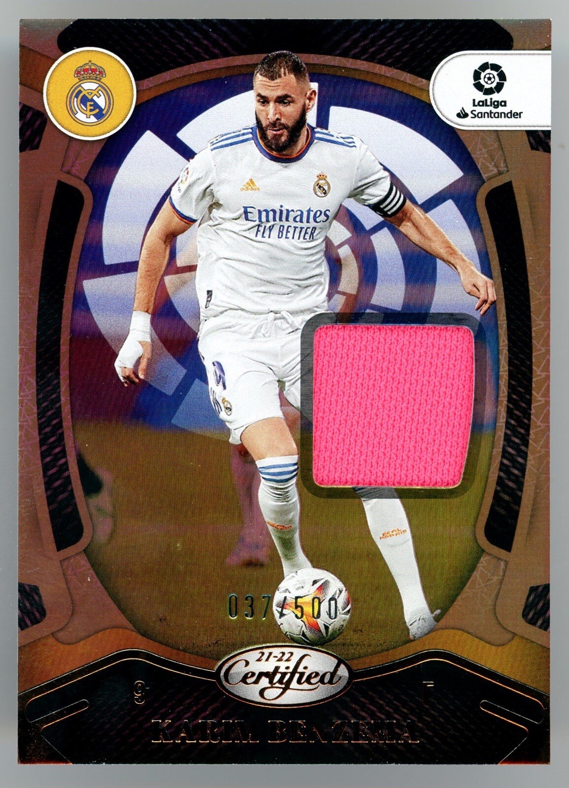 2021-22 Panini Chronicles Karim Benzema #162 La Liga Soccer 037/500 | eBay