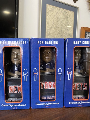 Keith Hernandez Ron Darling Gary Cohen NY Mets 3 Bobblehead GKR Set ...