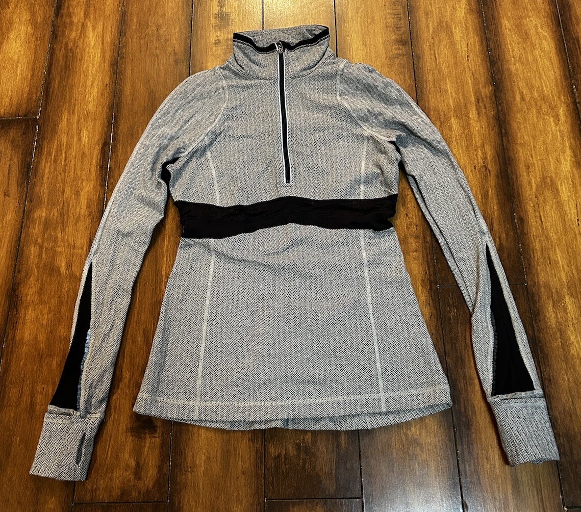 Lululemon Run Full Tilt Jacket Ghost Herringbone Long… - Gem