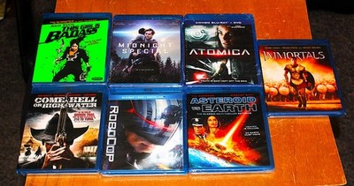 SCI-FI AND ACTION BLU-RAY LOT OF 7: SEE TITLES BELOW: ALL NEW & SEALED ...