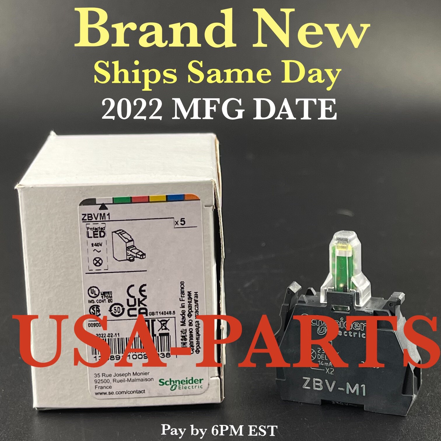 New Schneider Electric ZBVM1 ZBV-M1 LED lamp*Free Same Day Ship | eBay