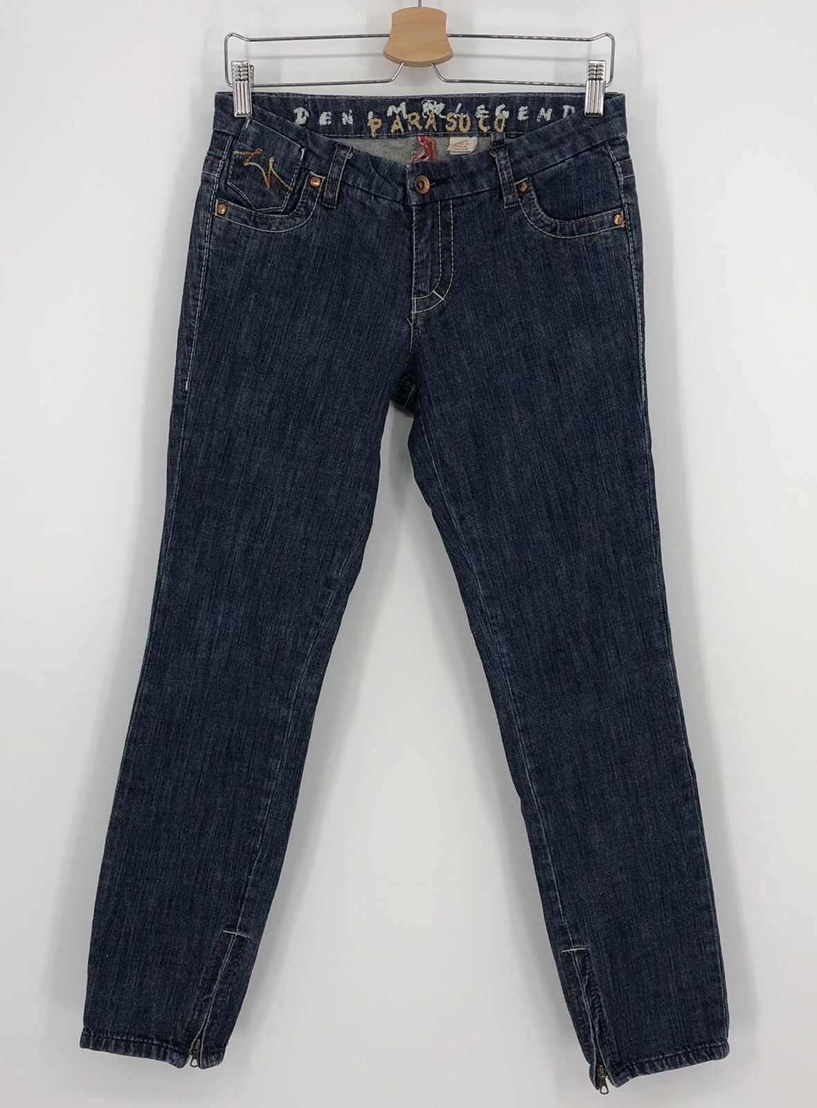 Parasuco Denim Legend Blue Jeans Women's Size 28 Zip Ankle Jean Style ...