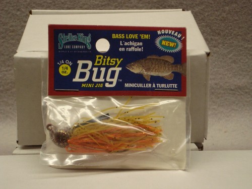 Strike King Bitsy Bug 1/4 oz. BBJ14-20 Pumpkin Crawfish | eBay