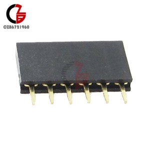 100PCS 6Pin 1x6 Pin Single Row Socket Female Header Connector 2.54MM ...