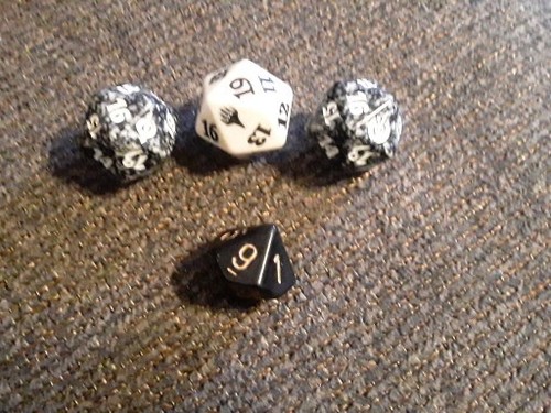 MTG D20 Spindown Dice -Magic the Gathering Dice Mixed Lot of 4 Mirrodin ...