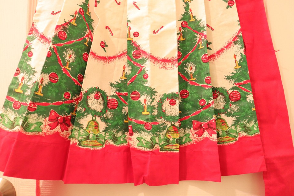 Vintage 1950’s Handmade Christmas Cooking Kitchen Apron | eBay