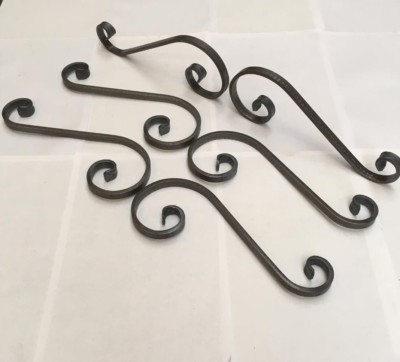 6 Wrought Iron Scrolls Weldable Mild Steel Side Gates Railings Rails ...