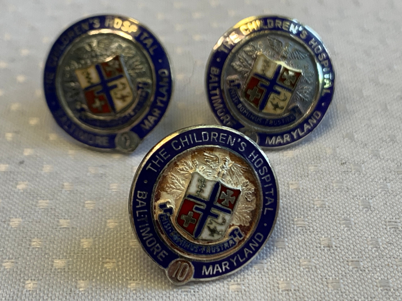 Baltimore Maryland Childrens Hospital Service Pins 2, 5, 10 Years ...