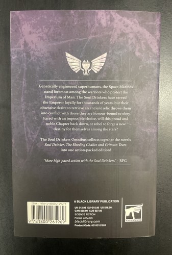 Warhammer 40,000 Ser.: The Soul Drinkers Omnibus by Ben Counter (2022 ...