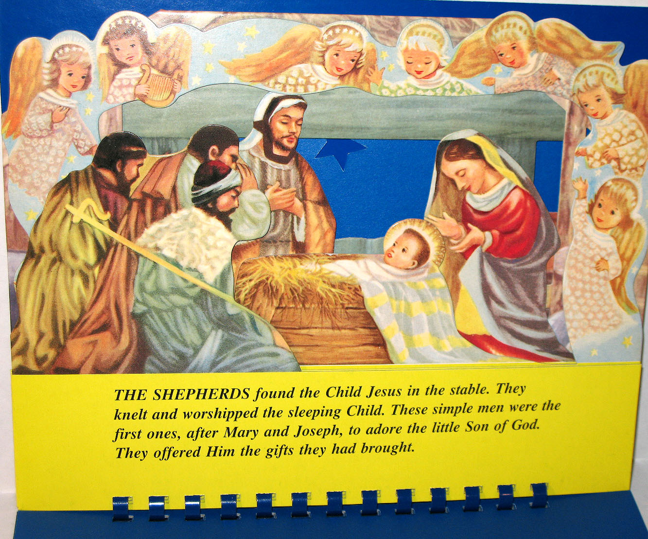 CHRISTMAS BOOK OF NATIVITY Pop up Cardboard Scenes MINT/FACTORY SEALED ...