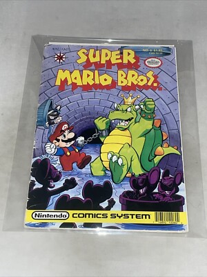 SUPER MARIO BROS. #6 (1990) Valiant Bowser Nintendo Comics System ...