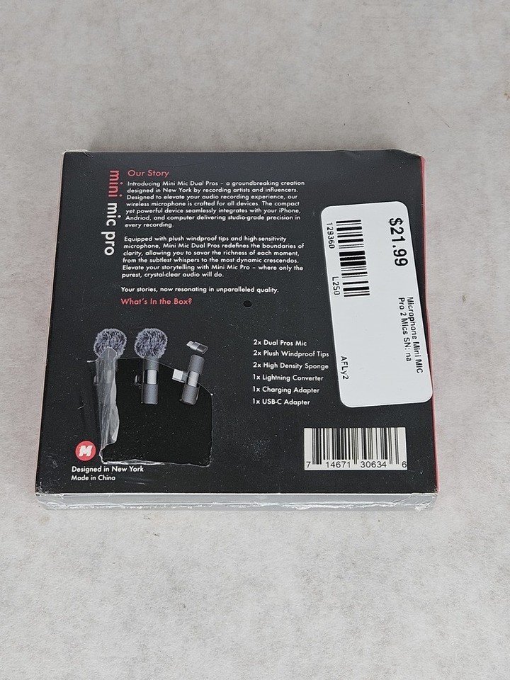 Mini Mic Pro Dual Pros For USB-C & Lightning Port New Sealed | eBay