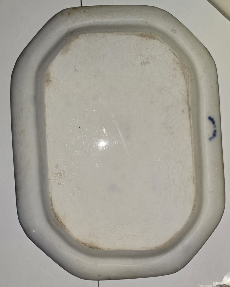 Flow Blue Hong Kong Pattern Platter By Staffordshire Pottery | eBay