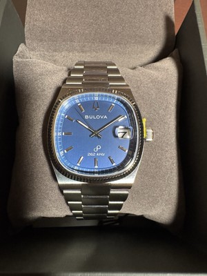Bulova Classic Super Seville 262kHz Precisionist Blue Dial 96B440 Mens ...