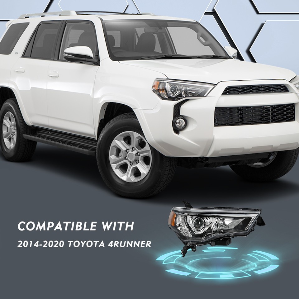 Passenger Side For 2014-2020 Toyota 4Runner 4Dr RH Assembly Headlamp ...