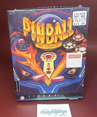 Vtg NOS Pinball for Windows PC Sierra CD-Rom 1995 Game Big Box New In ...