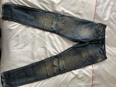 Alive Denim Skinny Fit Jeans Sandwash Blue (W32 L32) | eBay