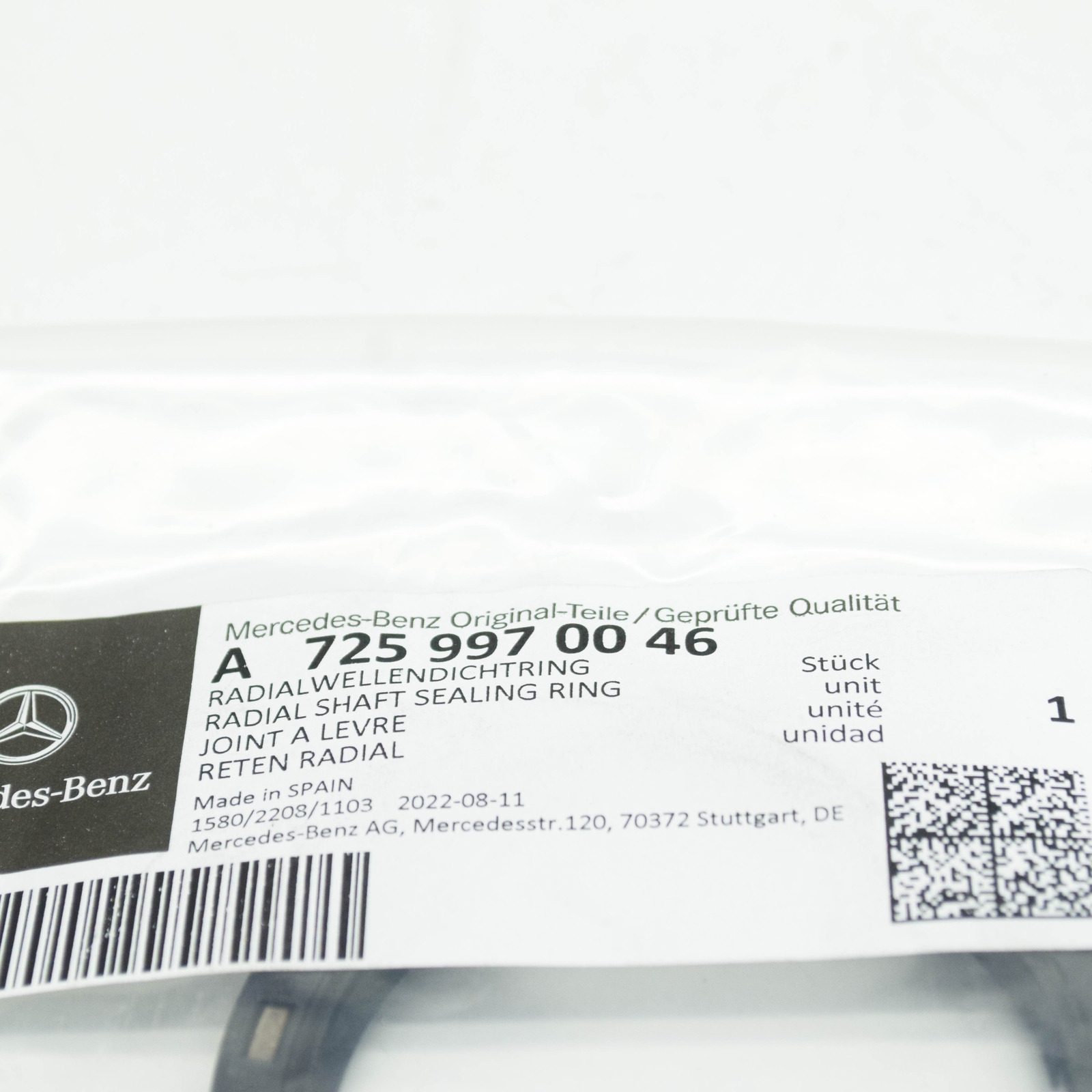 MERCEDES-BENZ C W205 Radialwellendichtring A7259970046 NEU ORIGINAL ...