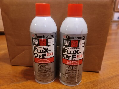 Chemtronics ES1696 Flux-Off No Clean Plus Flux Remover, 2 Can lot | eBay