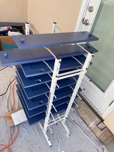 Rotating Spray & 18 Door Dry Rack (Spray & Store 18 Cabinet Doors Both ...