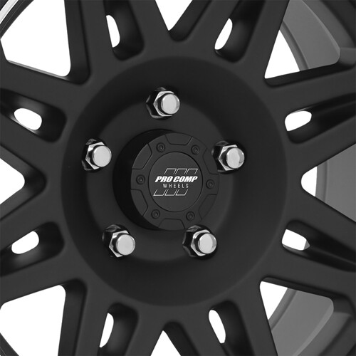 (Set of 4) Pro Comp PA5 Torq 17x9 5x5" -6mm Black/Machined Wheels Rims ...