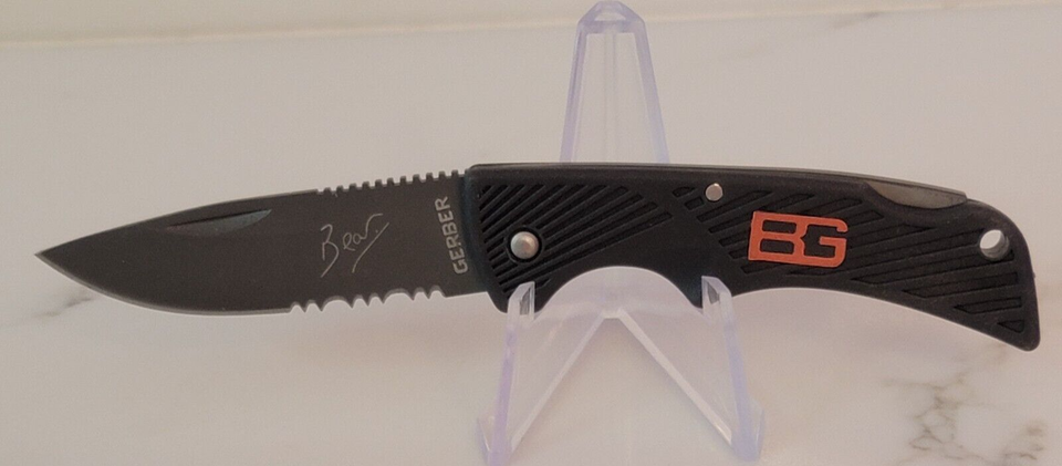 Gerber Bear Grylls Compact Scout Folding Knife IN ORANGE OR GREY *NEW ...