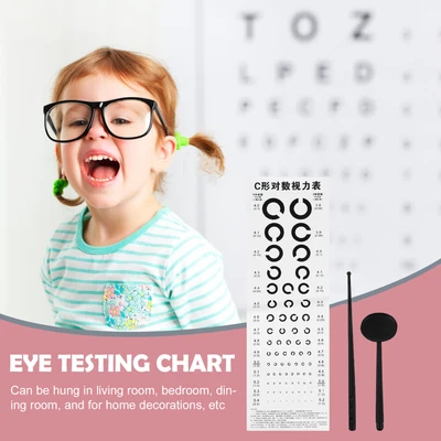 Eye Exam Chart Vision Test Poster Toddler | Grelly UK