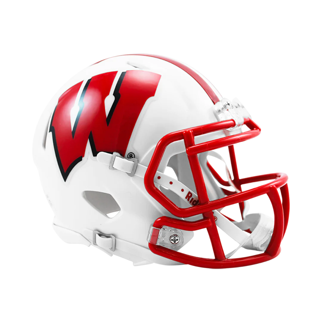 Wisconsin Badgers Speed Riddell Mini Football Helmet | eBay