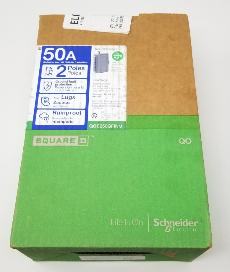 Square D QOE250GFINM 50A Spa Panel Main Lug Load Center for sale online ...