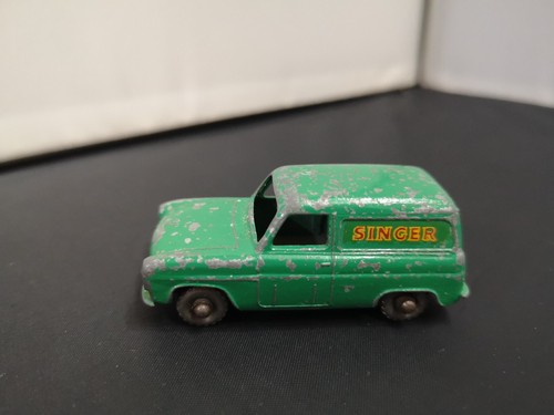 W555-MATCHBOX LESNEY No59A FORD THAMES SINGER VAN.DARK KELLY GREEN | eBay