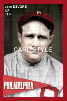 Josh Devore - 1914 Philadelphia Phillies - choose a size - colorized ...