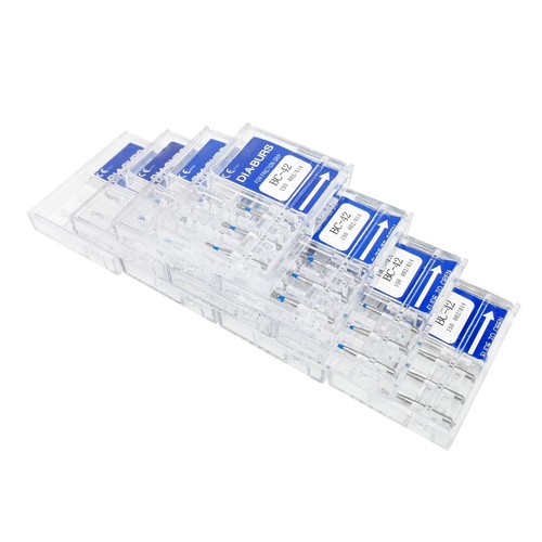 10 Packs Dental Diamond Burs BC-42 Ball Collar For High Speed Handpiece ...