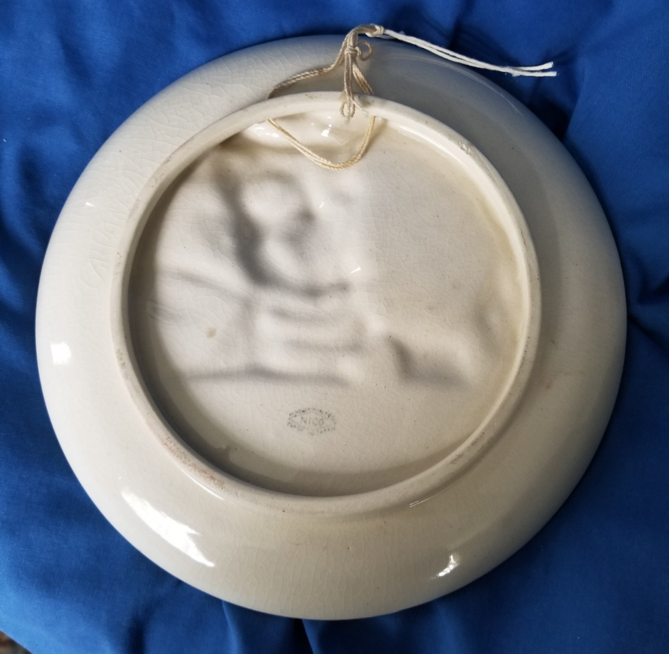 1950's Howdy Podner Las Vegas Plate 3-D Wall Hanger 8.5" Pioneer Club ...