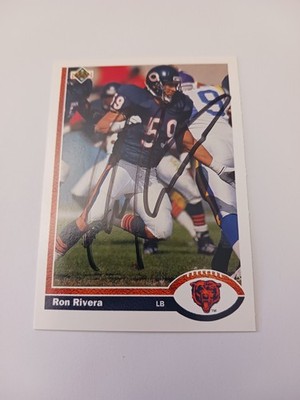 1991 UPPERDECK FOOTBALL RON RIVERA HAND SIGNED | eBay