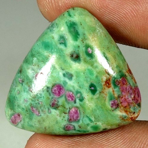 100% Natural Red Green Ruby Zoisite Fancy Cab Loose Gemstones 25x26x7mm ...
