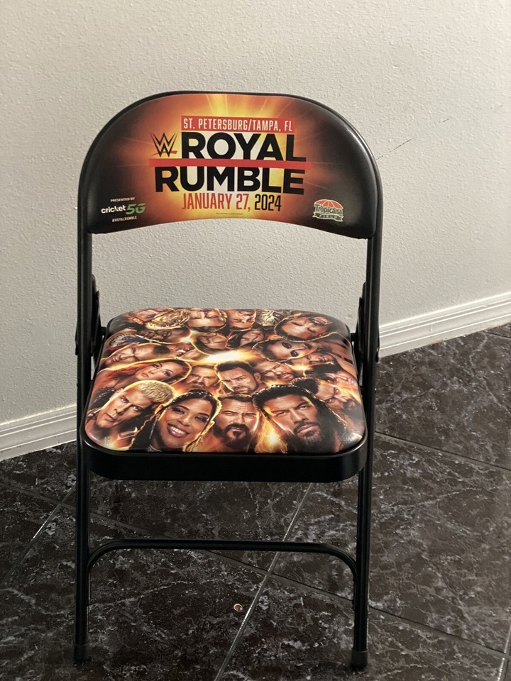 WWE Royal Rumble 2024 Ringside Chair St Petersburg Tampa Cody Rhodes CM ...