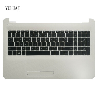 New For HP TPN-C125 TPN-C126 15-AF 250 G4 G5 Keyboard palmrest white ...